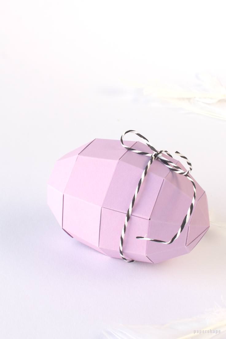 Ostereier basteln mit Papier (mit Vorlage) - Papershape